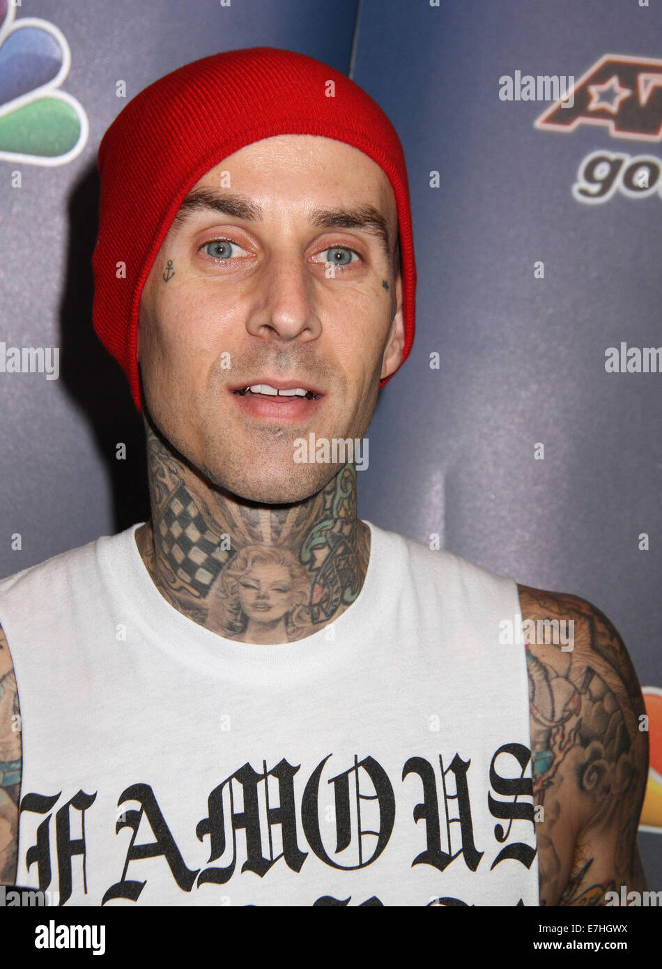 New York, New York, USA. 17th Sep, 2014. Drummer TRAVIS BARKER of ...
