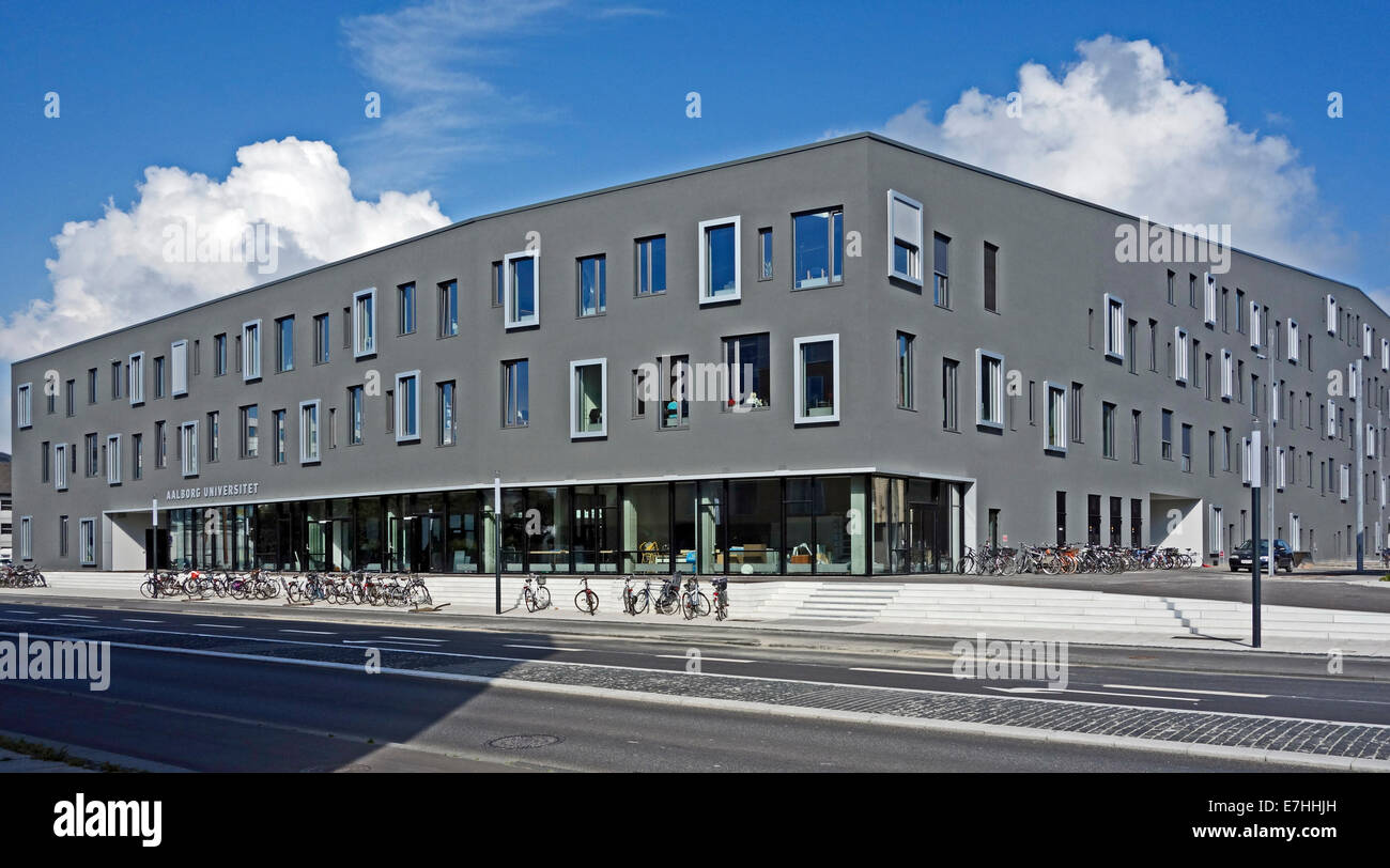 New Aalborg University building by Limfjorden in Aalborg Denmark Stock ...