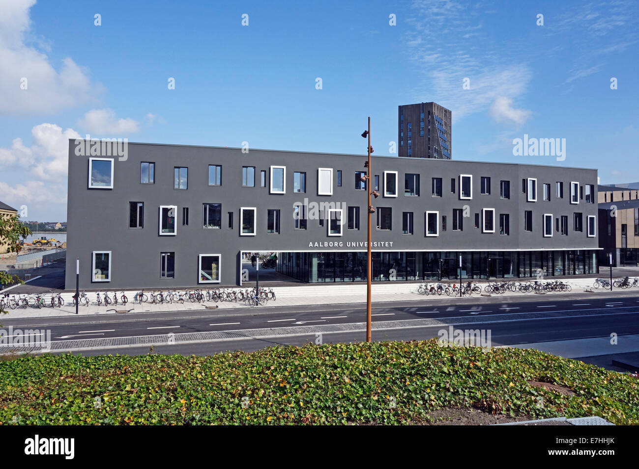 New Aalborg University building by Limfjorden in Aalborg Denmark Stock ...