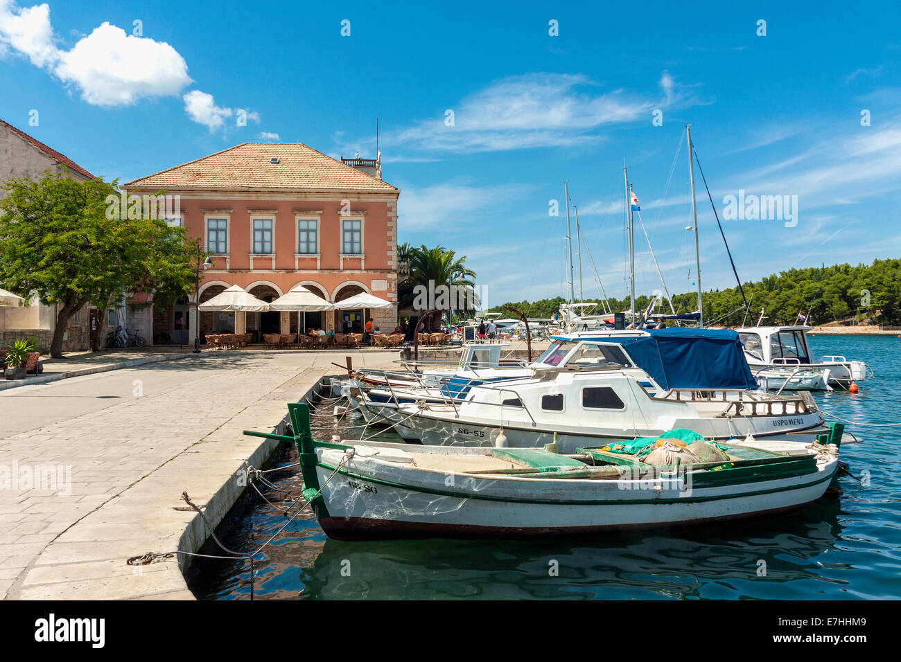 Harbour of Stari Grad, Hvar island, Croatia Stock Photo - Alamy