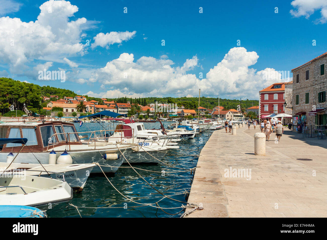 Harbour of Stari Grad, Hvar island, Croatia Stock Photo - Alamy