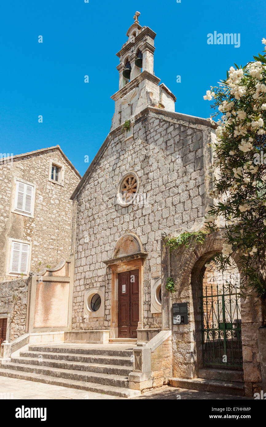 Church of the patron of Stari Grad - St Rocco, Hvar island, Croatia ...