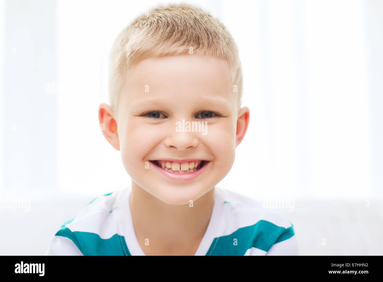 smiling little student boy at home Stock Photo - Alamy