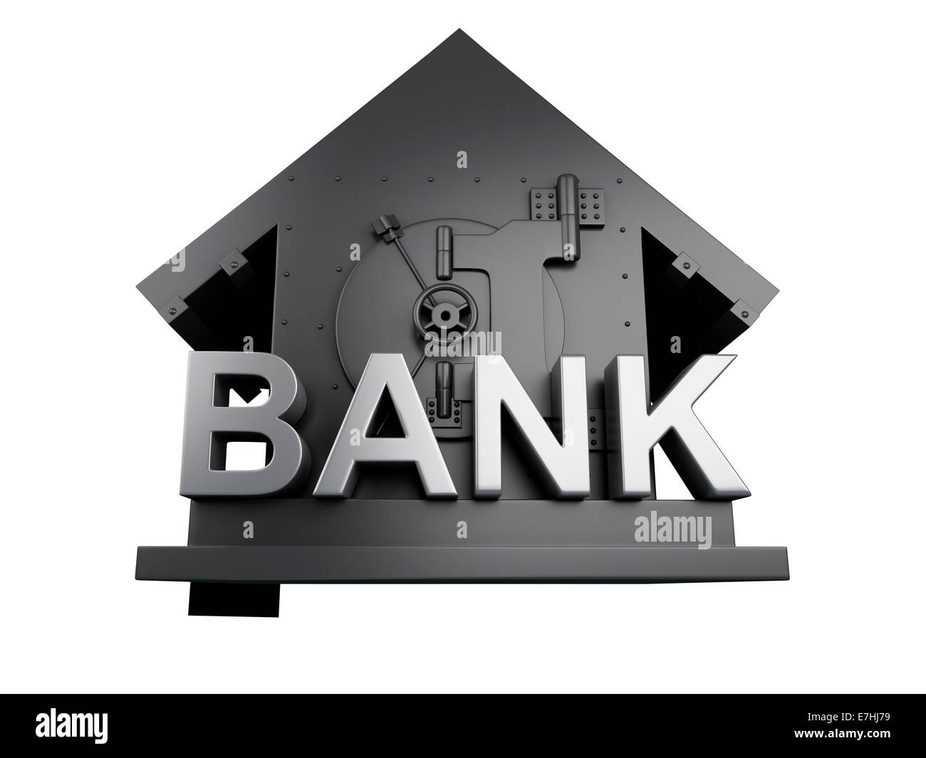 image of Bank Safe. security concept on white background. 3d ...