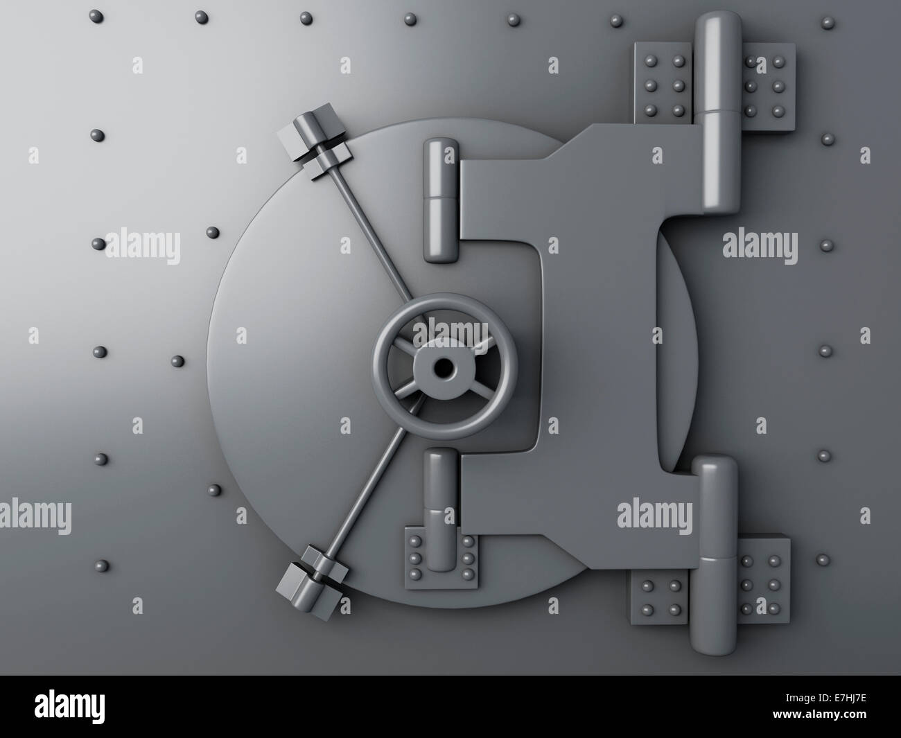 image of Bank vault closed. Bank Safe, security concept on white ...