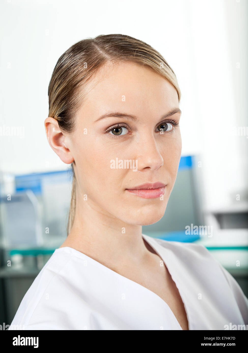 Confident Female Researcher Stock Photo - Alamy