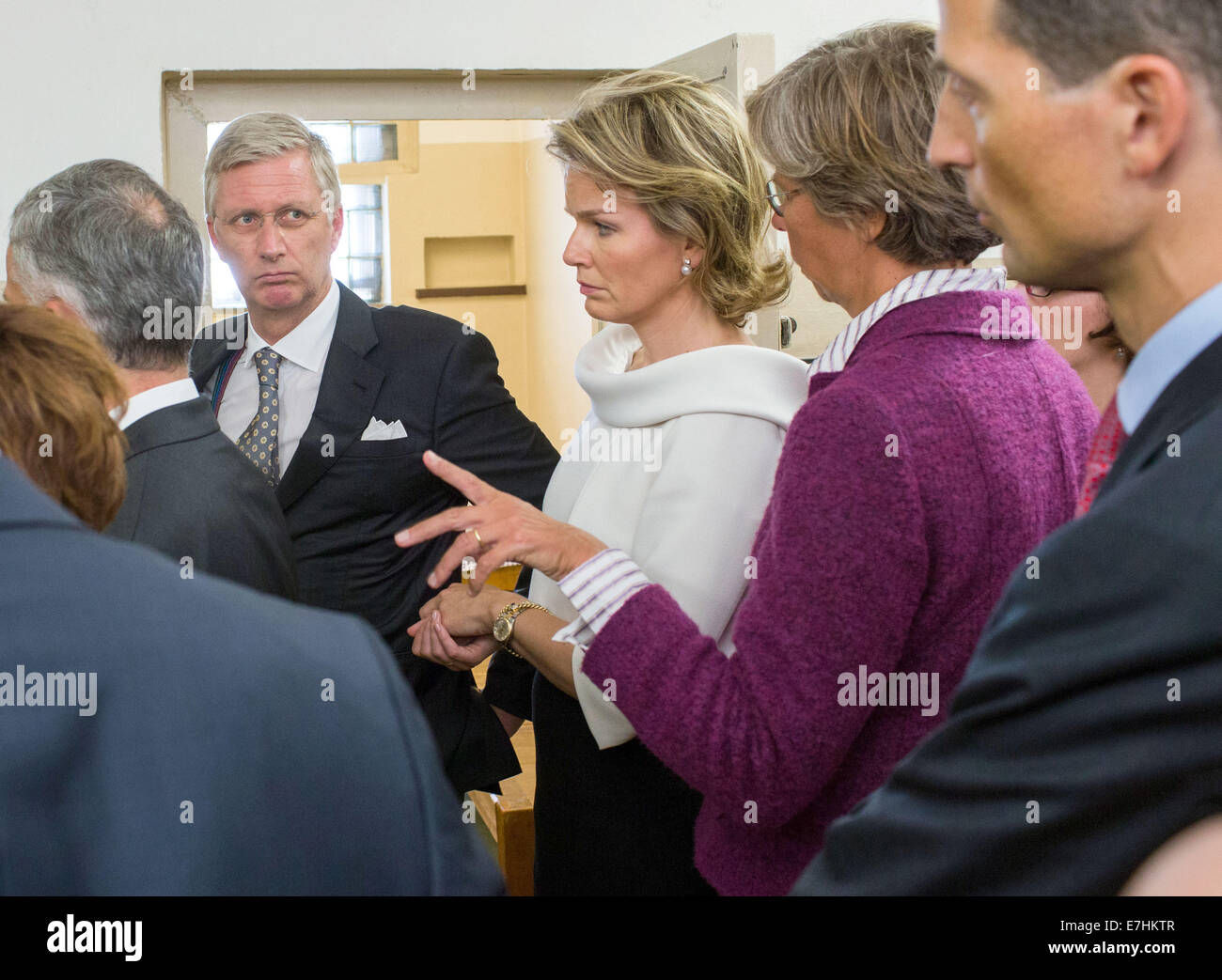 Rostock, Germany. 18th Sep, 2014. Queen Mathilde and King Philippe of ...