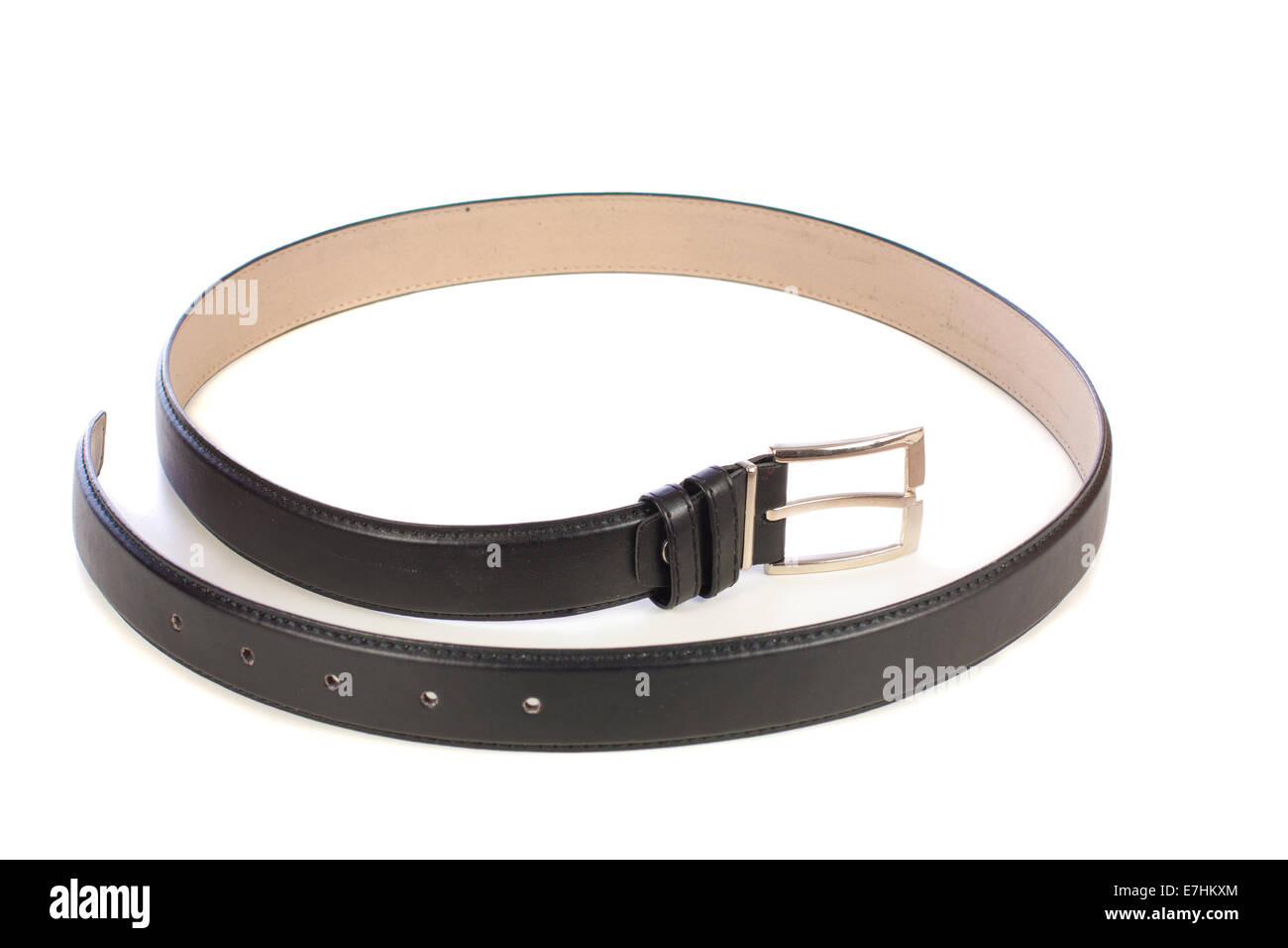 New black belt isolated over white background Stock Photo - Alamy