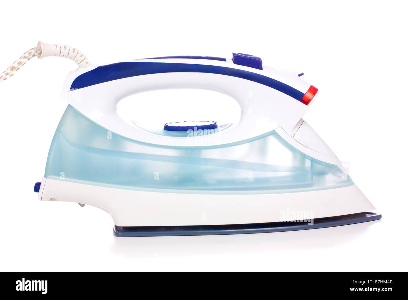 Modern iron isolated over white background Stock Photo - Alamy