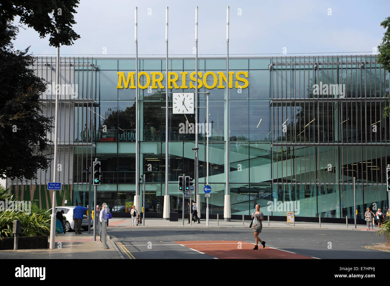 Crawley West Sussex UK - Morrisons superstore supermarket Stock Photo ...
