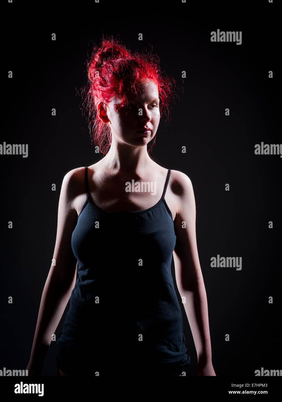 Dancer with Red Hair Stock Photo - Alamy