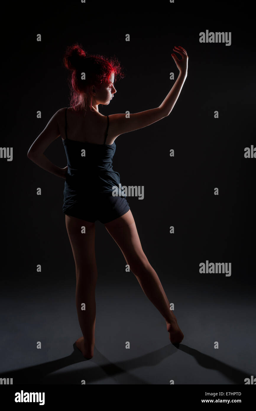 Dancer with Red Hair Stock Photo - Alamy