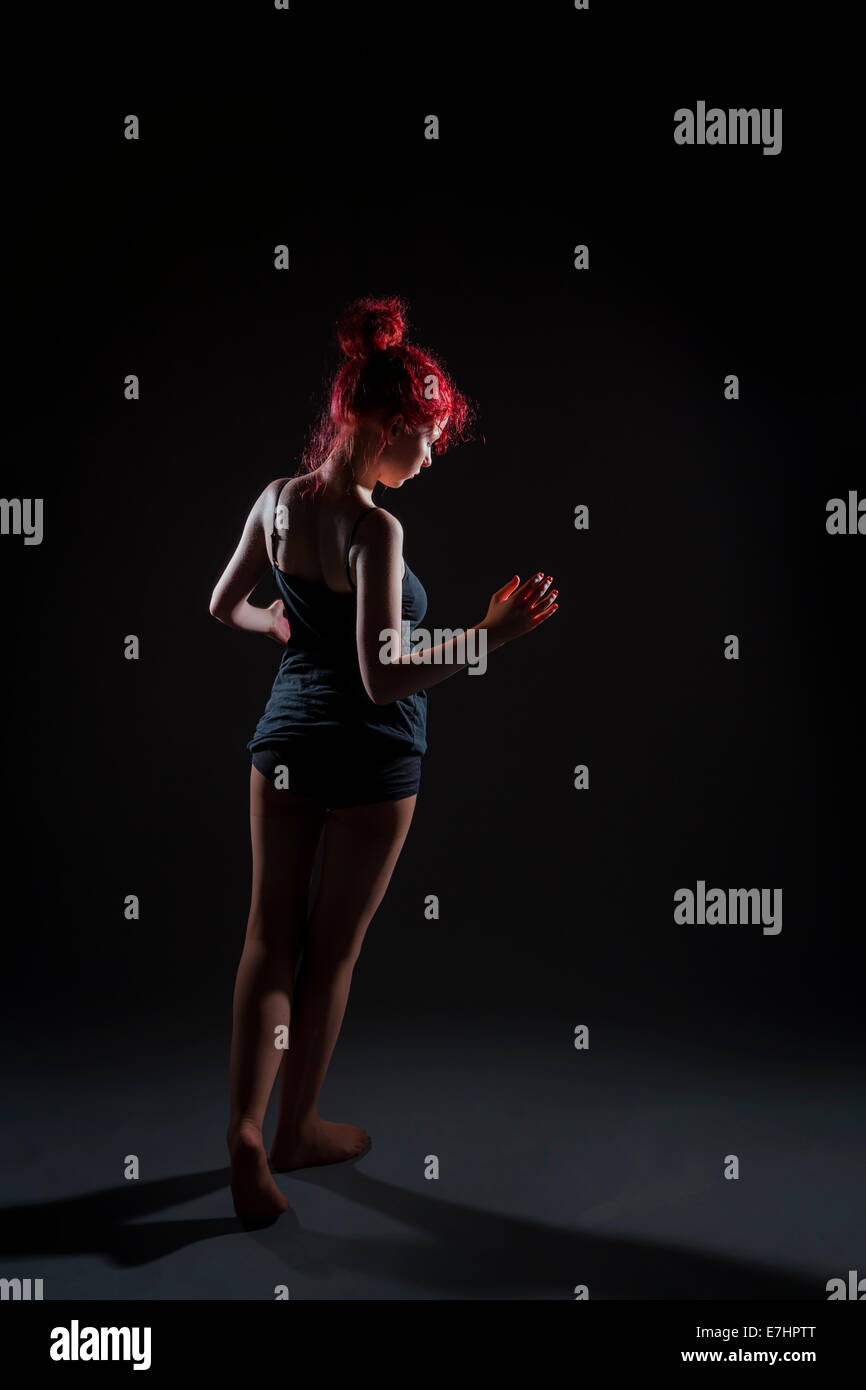 Dancer with Red Hair Stock Photo - Alamy