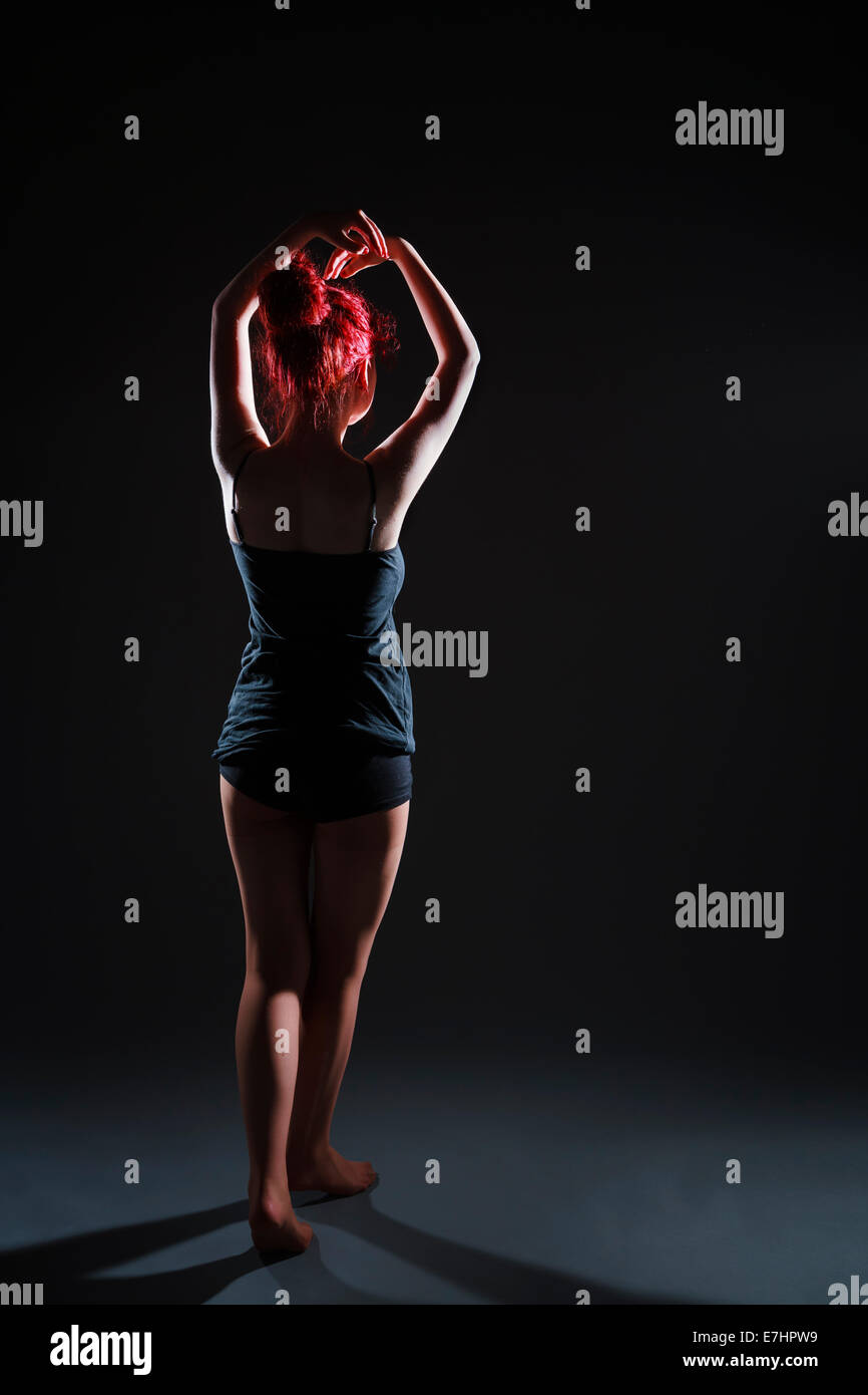 Dancer with Red Hair Stock Photo - Alamy