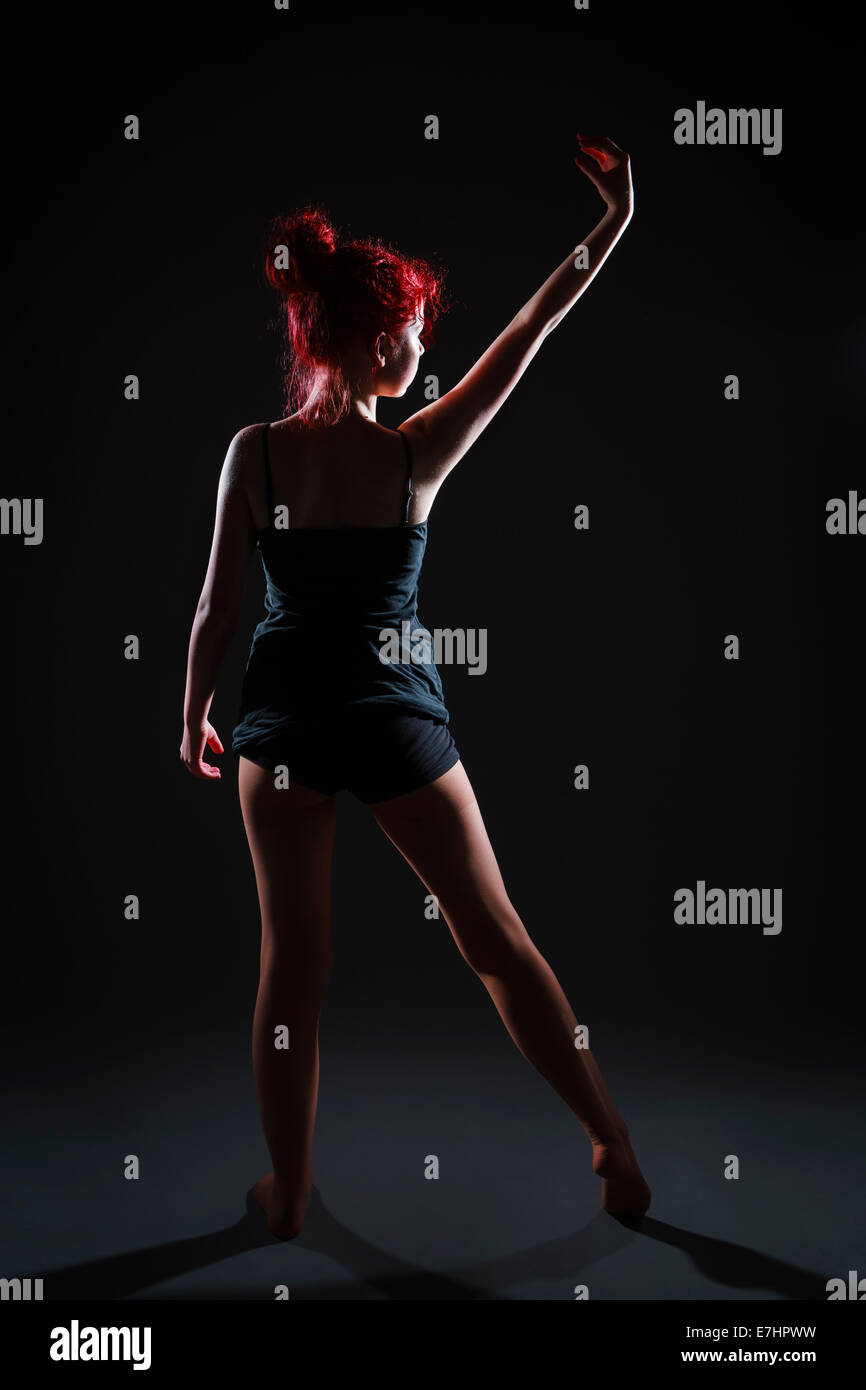Dancer with Red Hair Stock Photo - Alamy