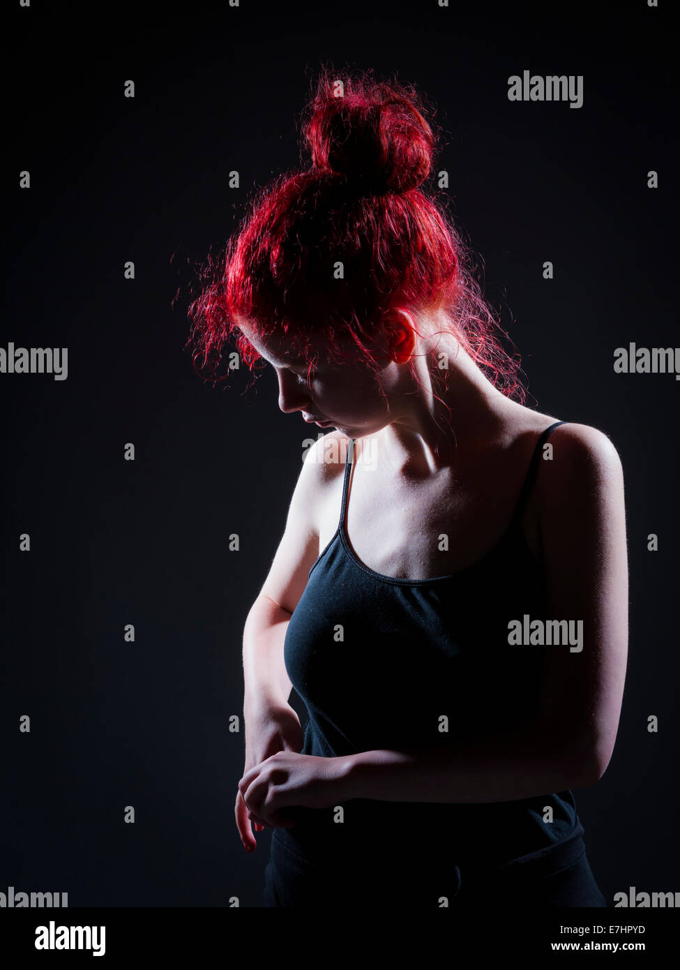 Dancer with Red Hair Stock Photo - Alamy