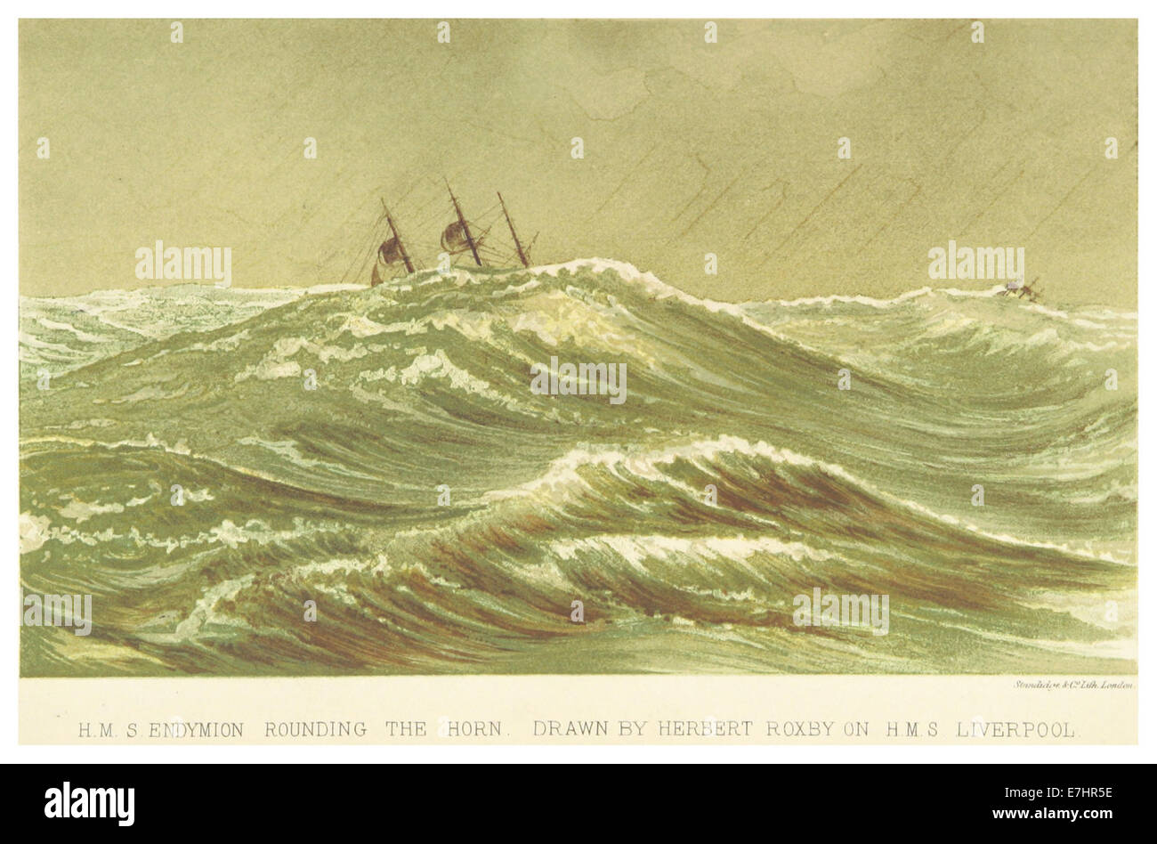 This 1871 illustration from *B* depicts the dramatic journey of ...