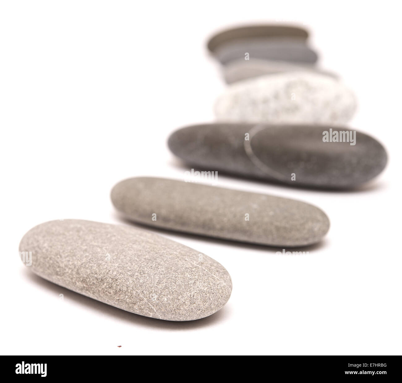 stones isolated on a white background Stock Photo - Alamy