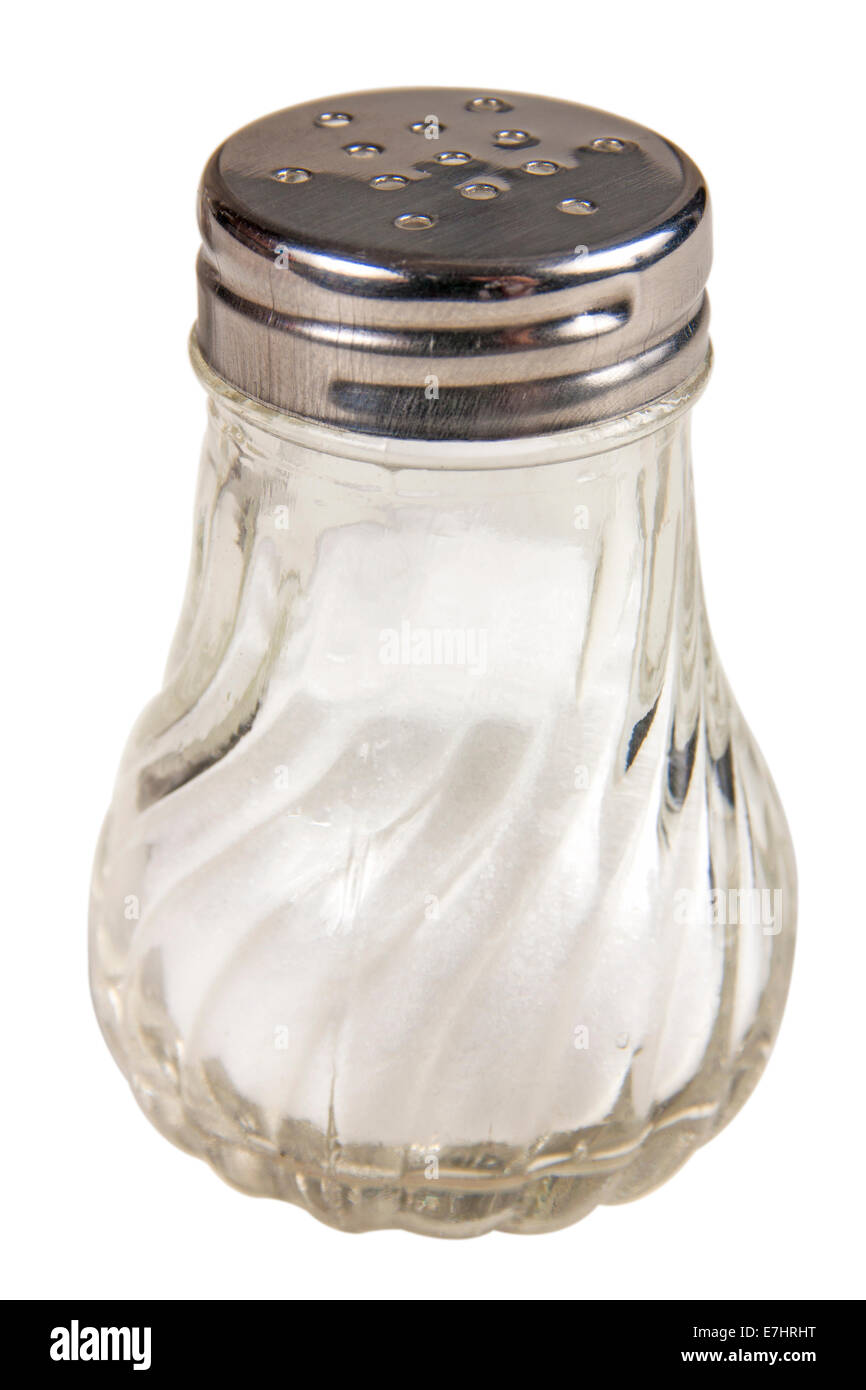 Salt shaker isolated with clipping path on white background Stock Photo ...