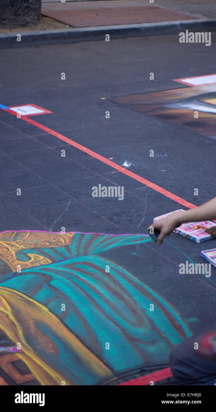 Sidewalk artist hi-res stock photography and images - Alamy