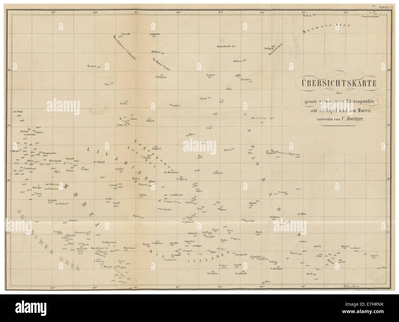 Ionian islands map hi-res stock photography and images - Alamy