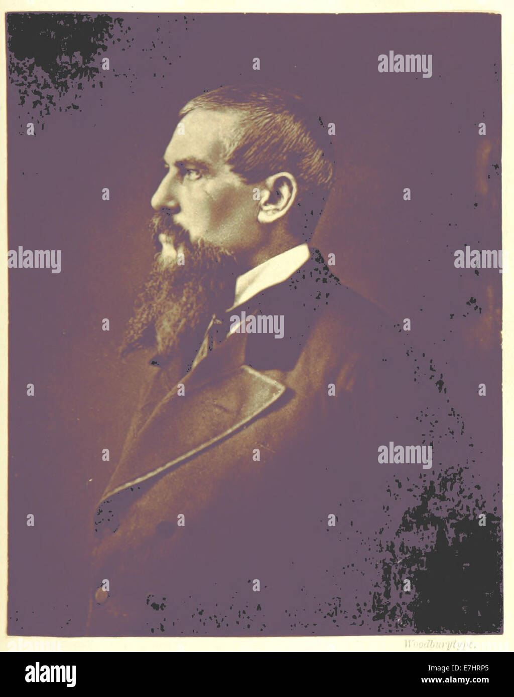 An 1879 illustration of Richard Burton, the famous British explorer and ...