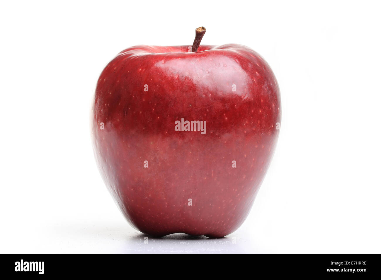 individual strong, red apple with white background Stock Photo - Alamy