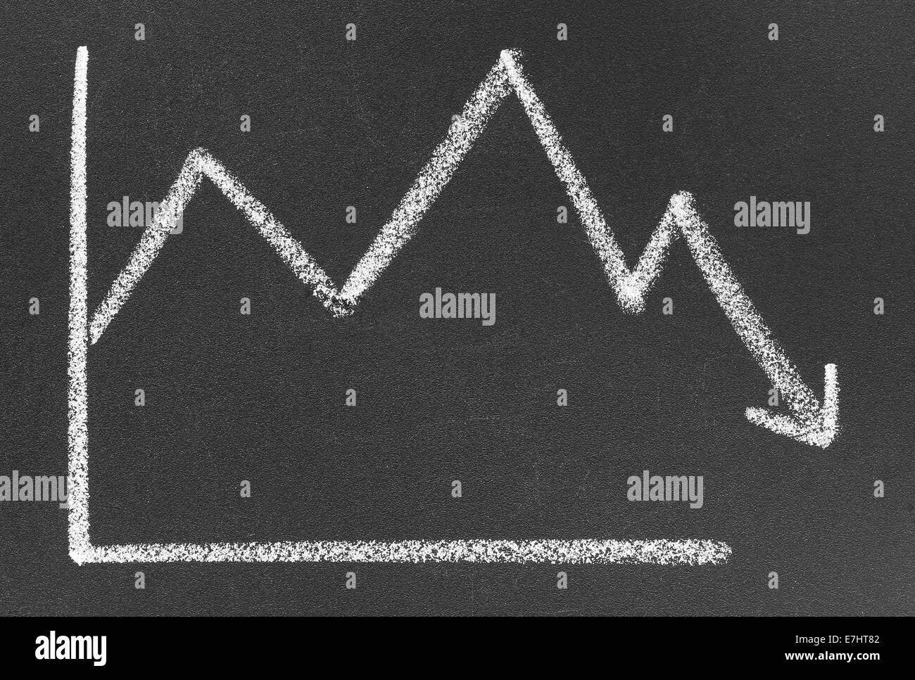 Downward graph hi-res stock photography and images - Alamy