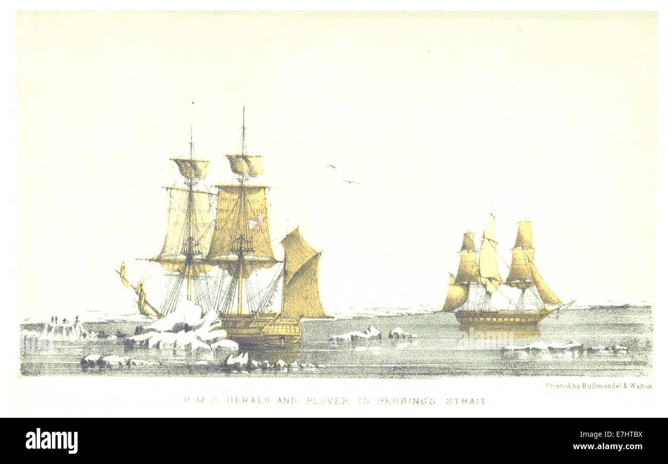 This 1860 illustration from Chimmo depicts HMS Herald and HMS Plover ...
