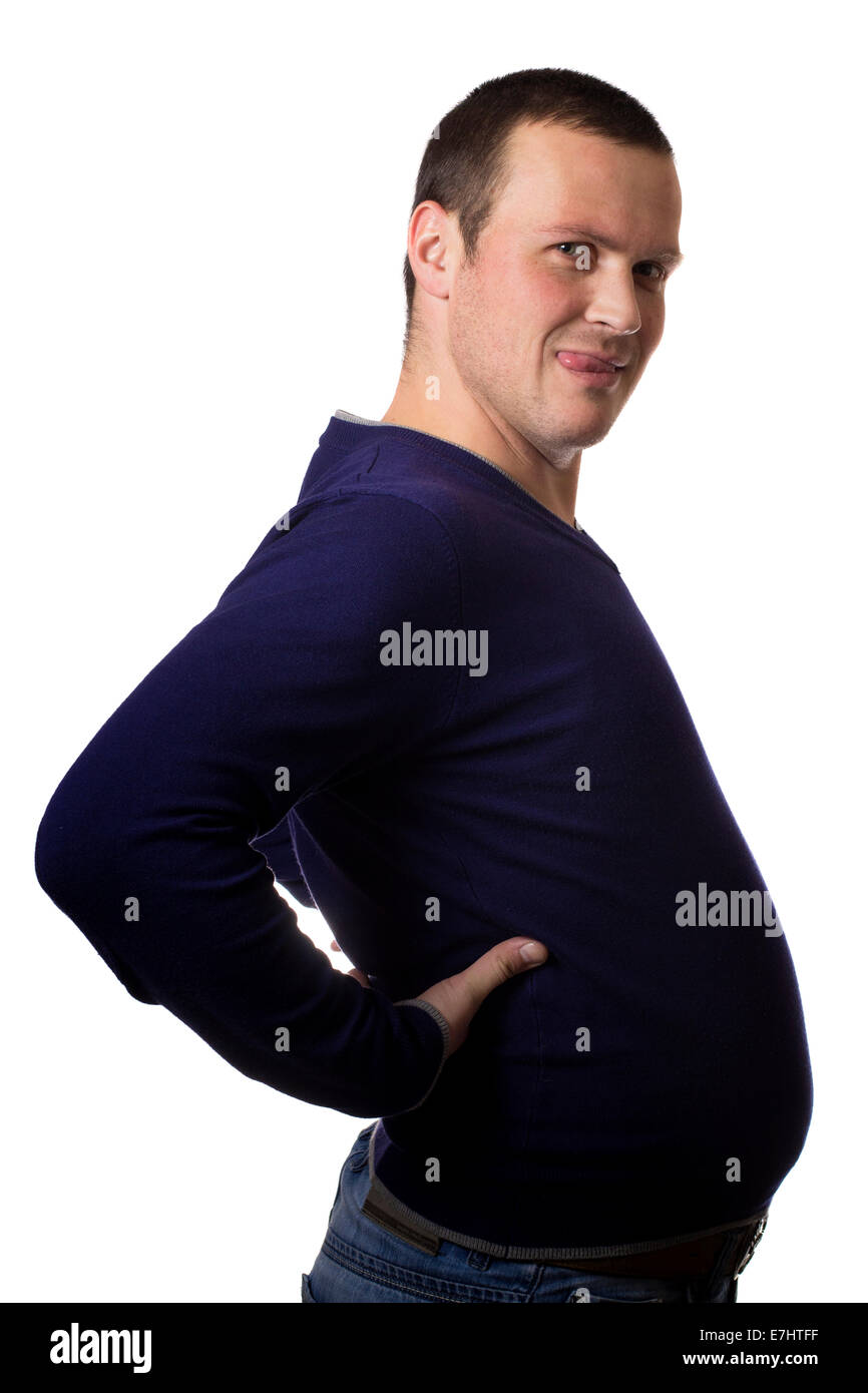 Fat white man hi-res stock photography and images - Alamy