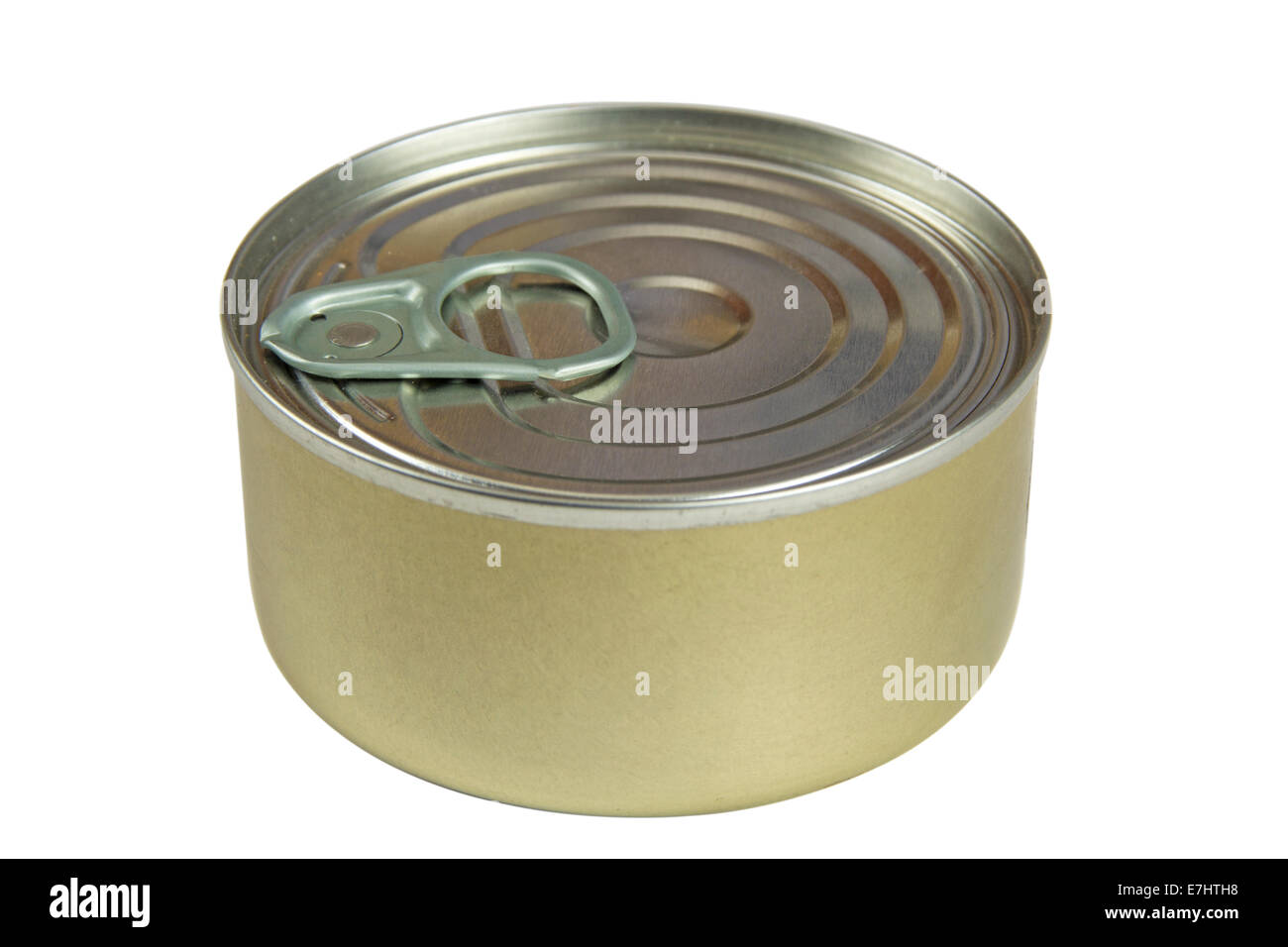 Tin can isolated on white background with clipping path Stock Photo - Alamy