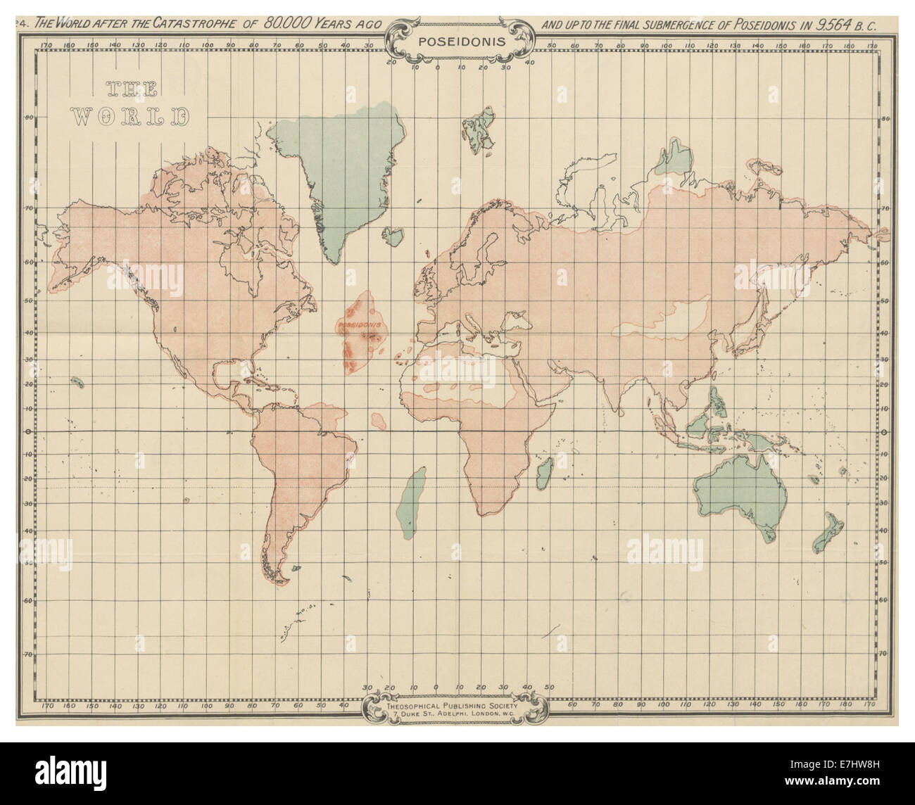 Map of atlantis hi-res stock photography and images - Alamy