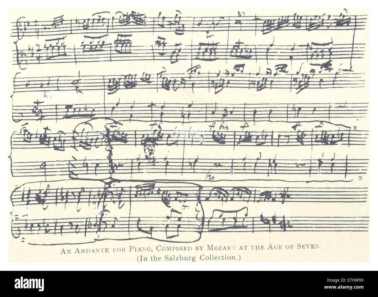 Sheet music mozart Cut Out Stock Images & Pictures - Alamy