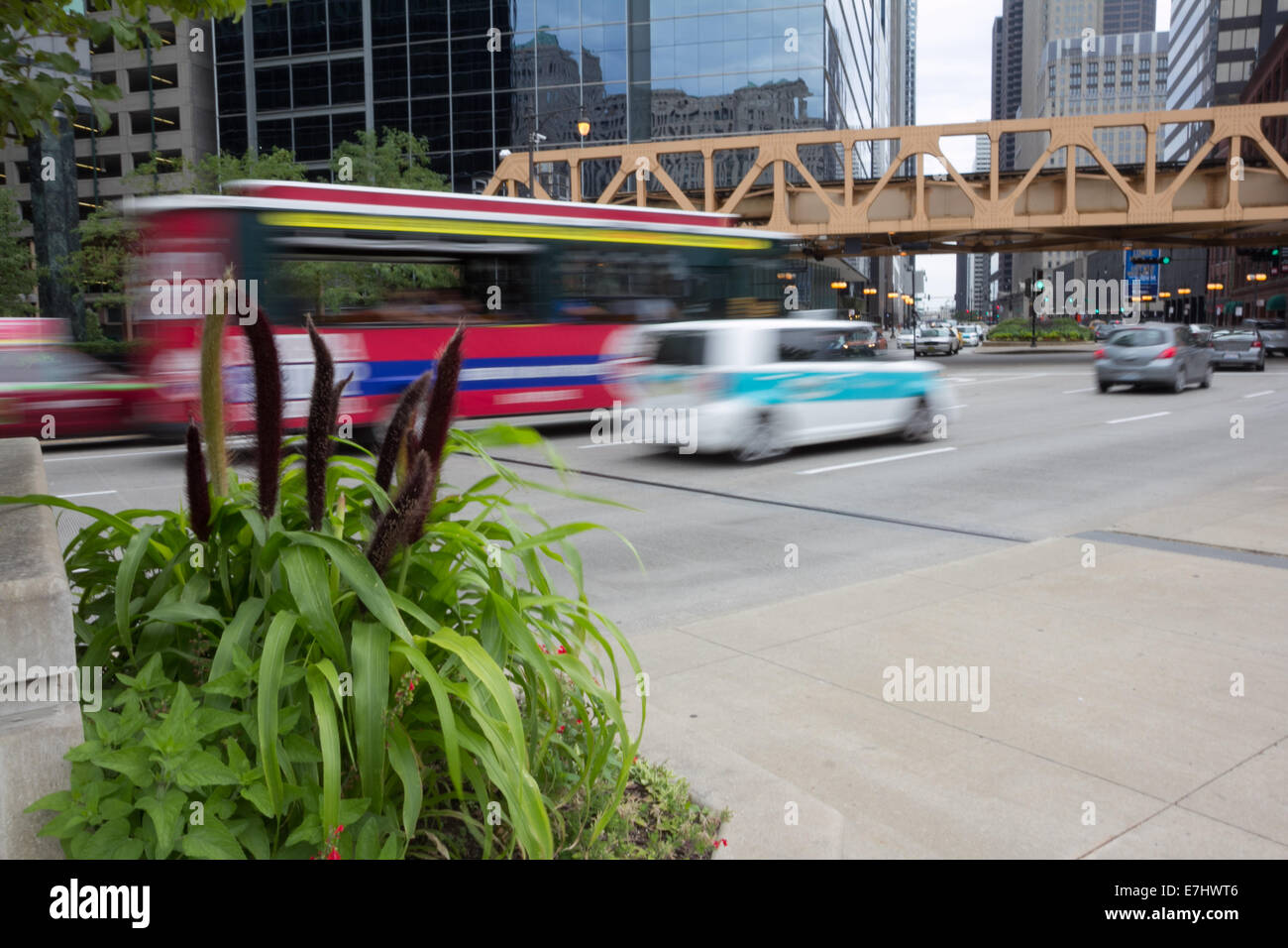 Chicago bus hi-res stock photography and images - Alamy