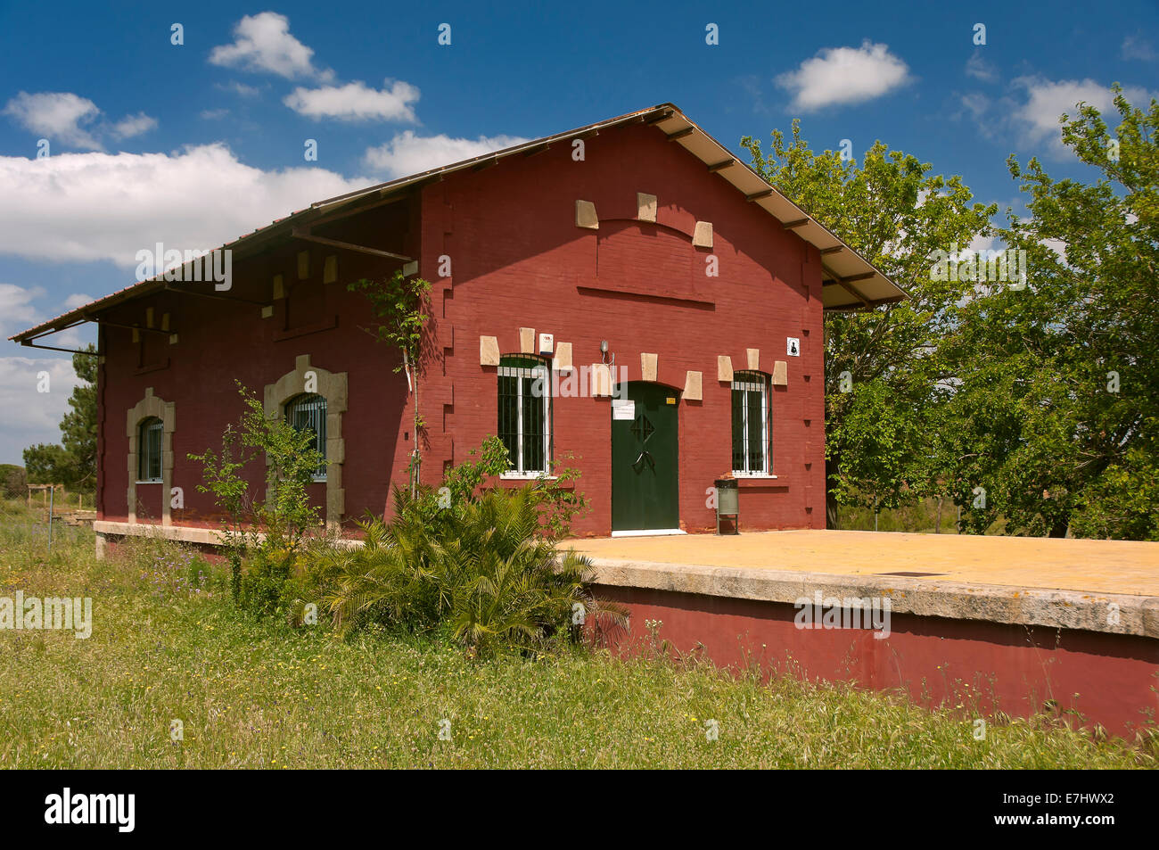 Former railway station, La Redondela, Huelva province, region of ...