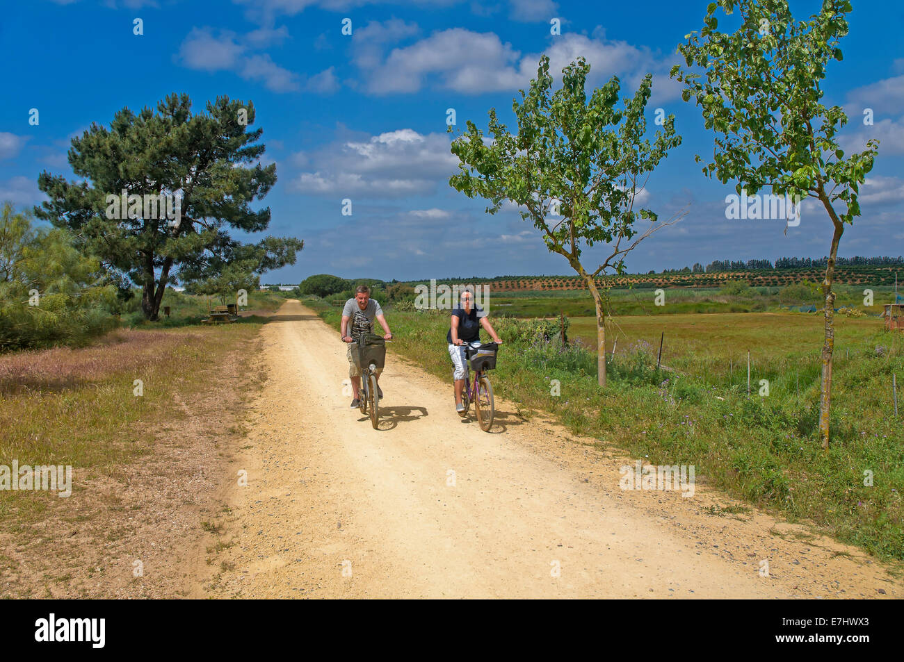 Shoreline green way, La Redondela, Huelva province, Region of Andalusia ...