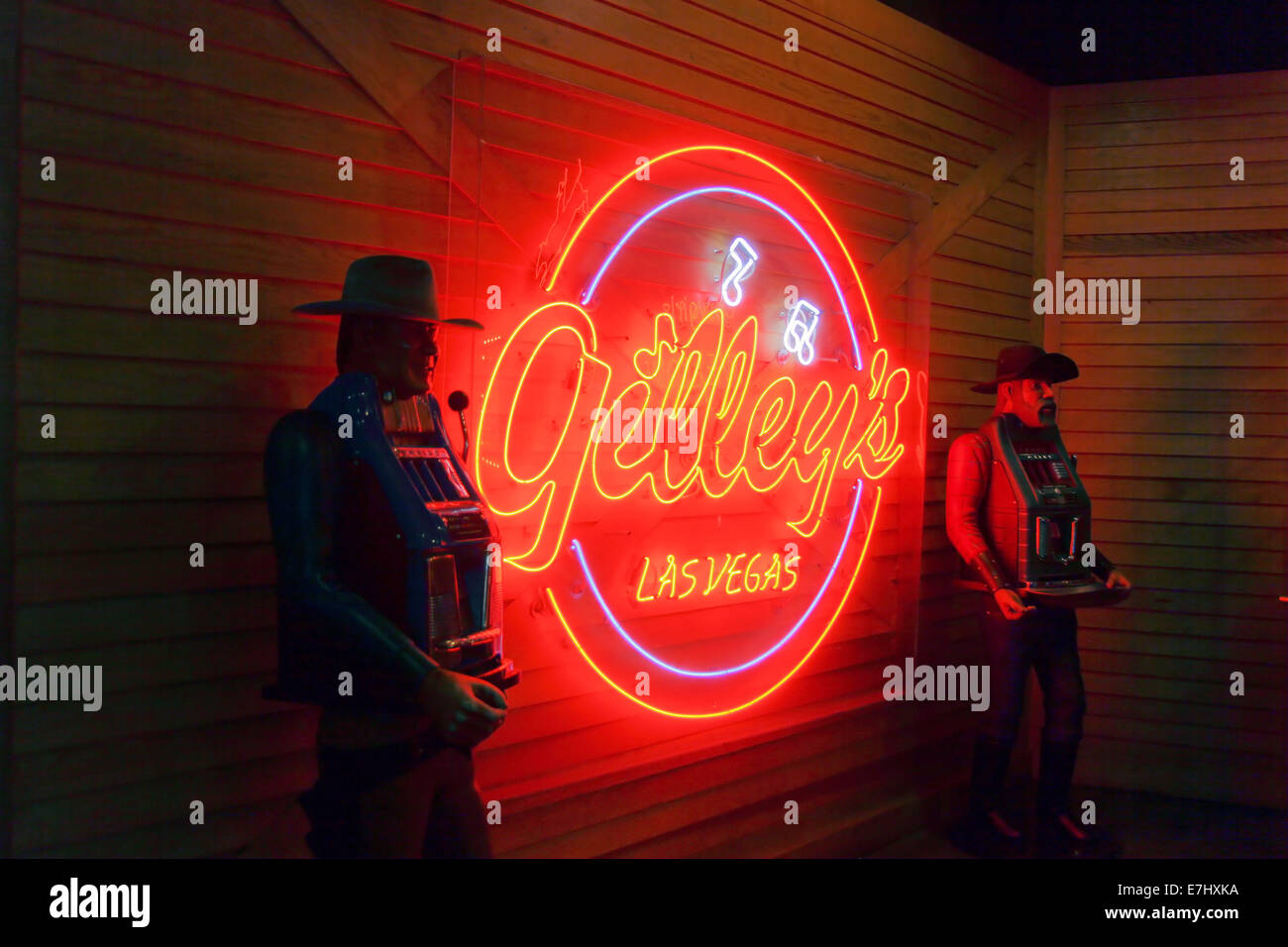 NIGHT SHOT OF GILLEYS BAR LAS VEGAS Stock Photo - Alamy