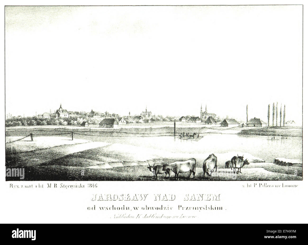 This 1847 map and illustration by Jablonski showcases the region of ...