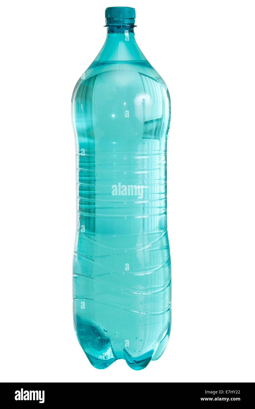 A plastic bottle filled with water isolated on white background with clipping path Stock Photo ...