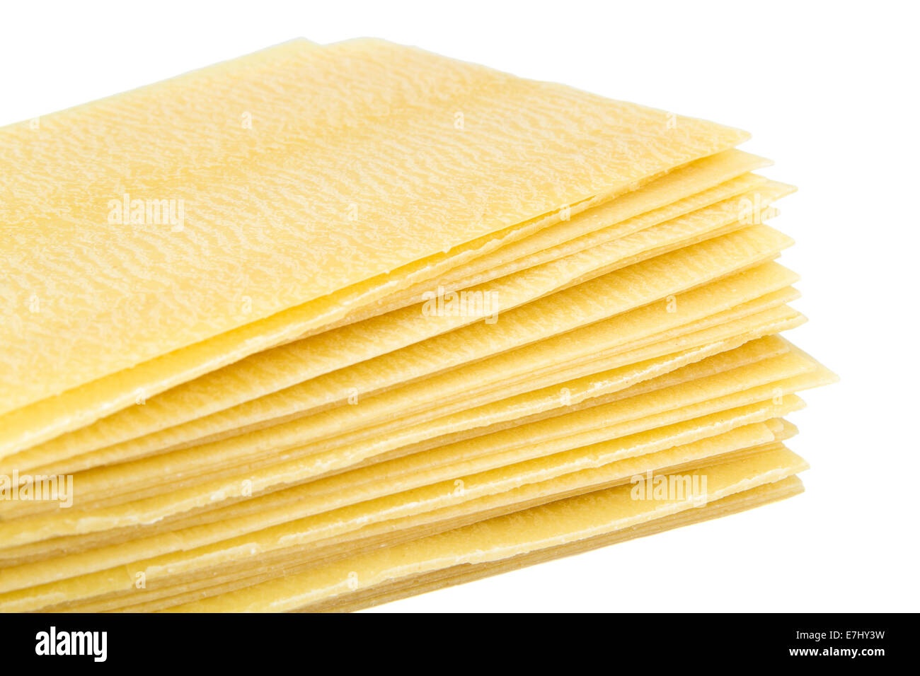 Lasagne sheets isolated on white background Stock Photo - Alamy