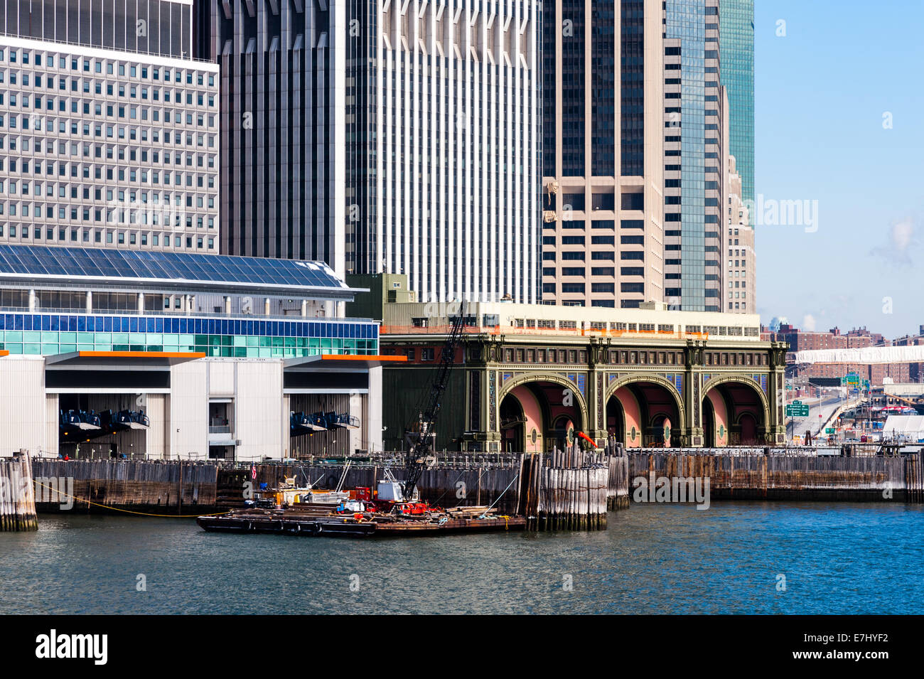Staten island whitehall ferry terminal hi-res stock photography and ...