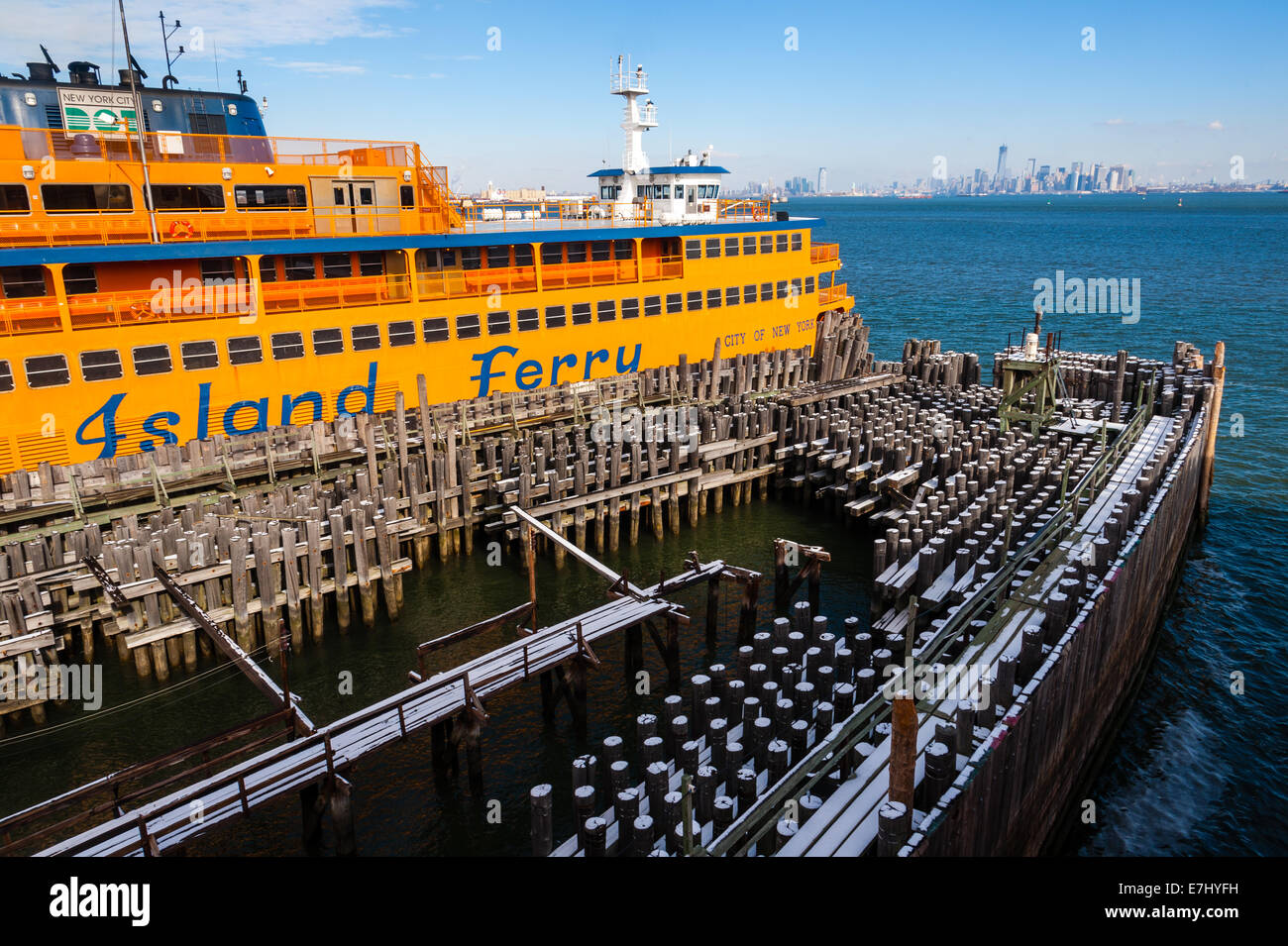 US, New York City. Saint George Ferry Terminal on Staten Island Stock ...