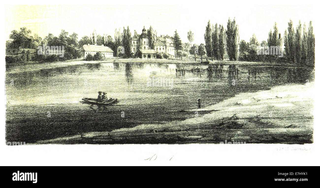 This 1847 illustration by Jablonski provides detailed maps and sketches ...