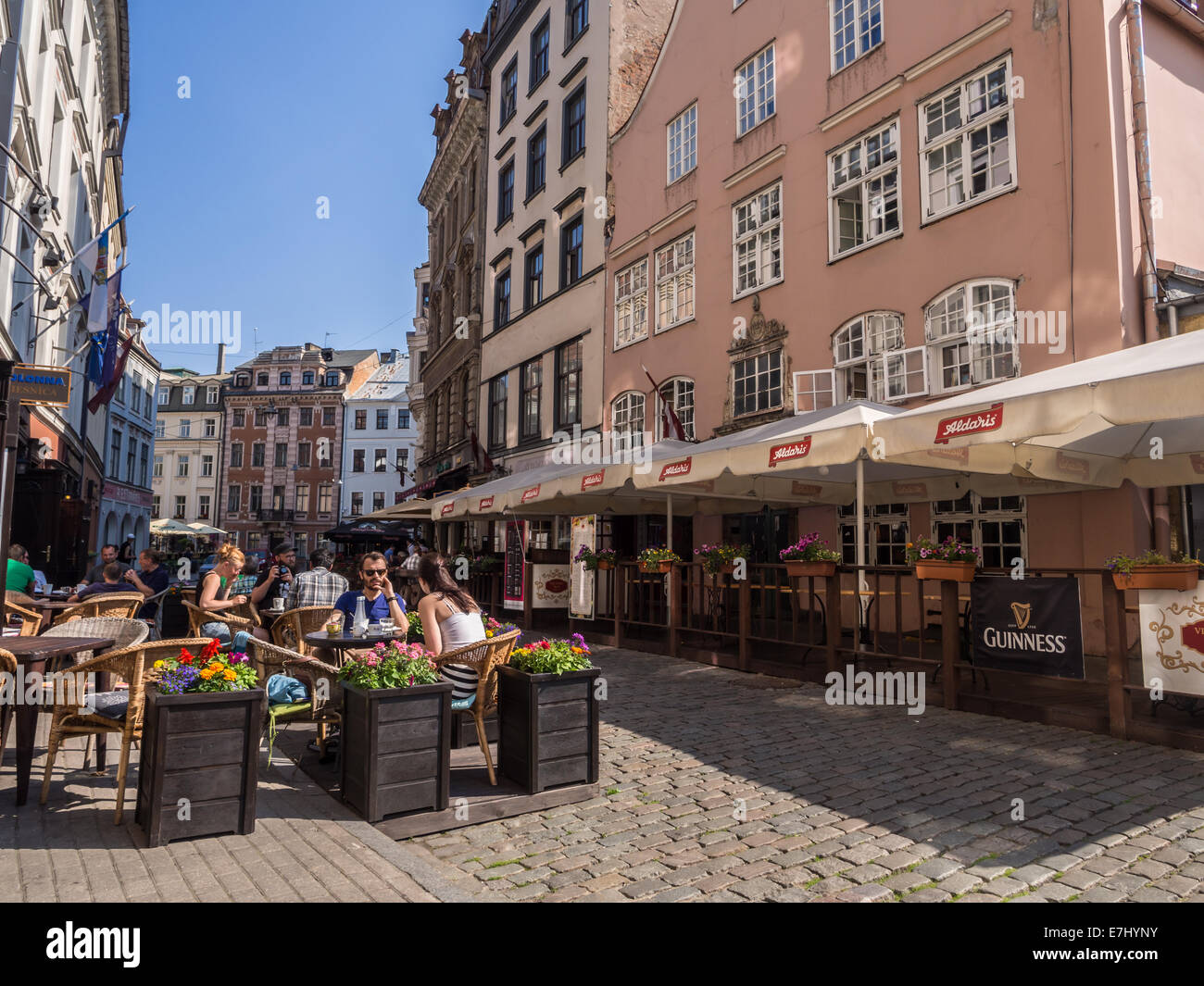 Riga people street hi-res stock photography and images - Alamy
