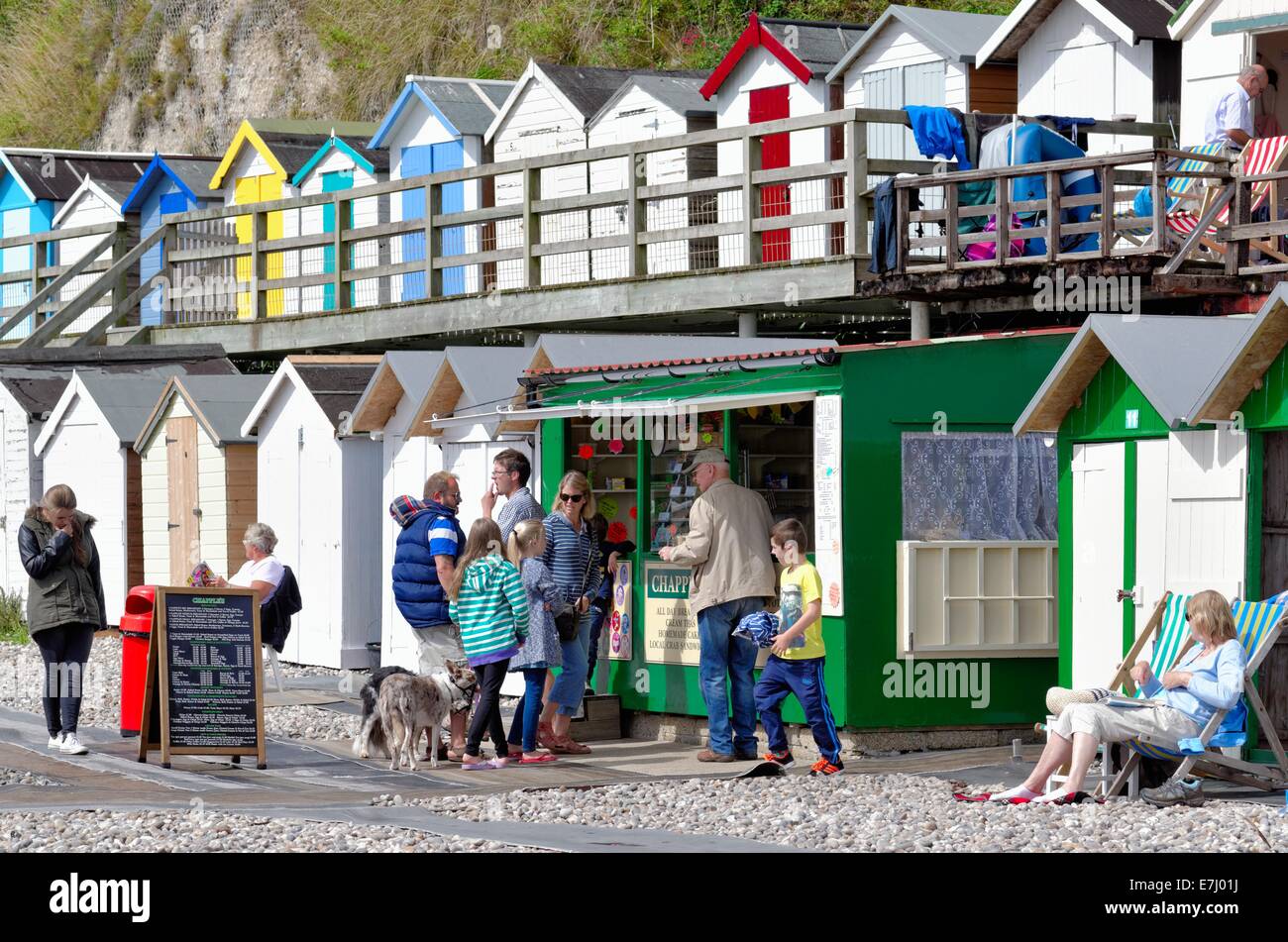 Beach café at Beer Devon U.K Stock Photo - Alamy