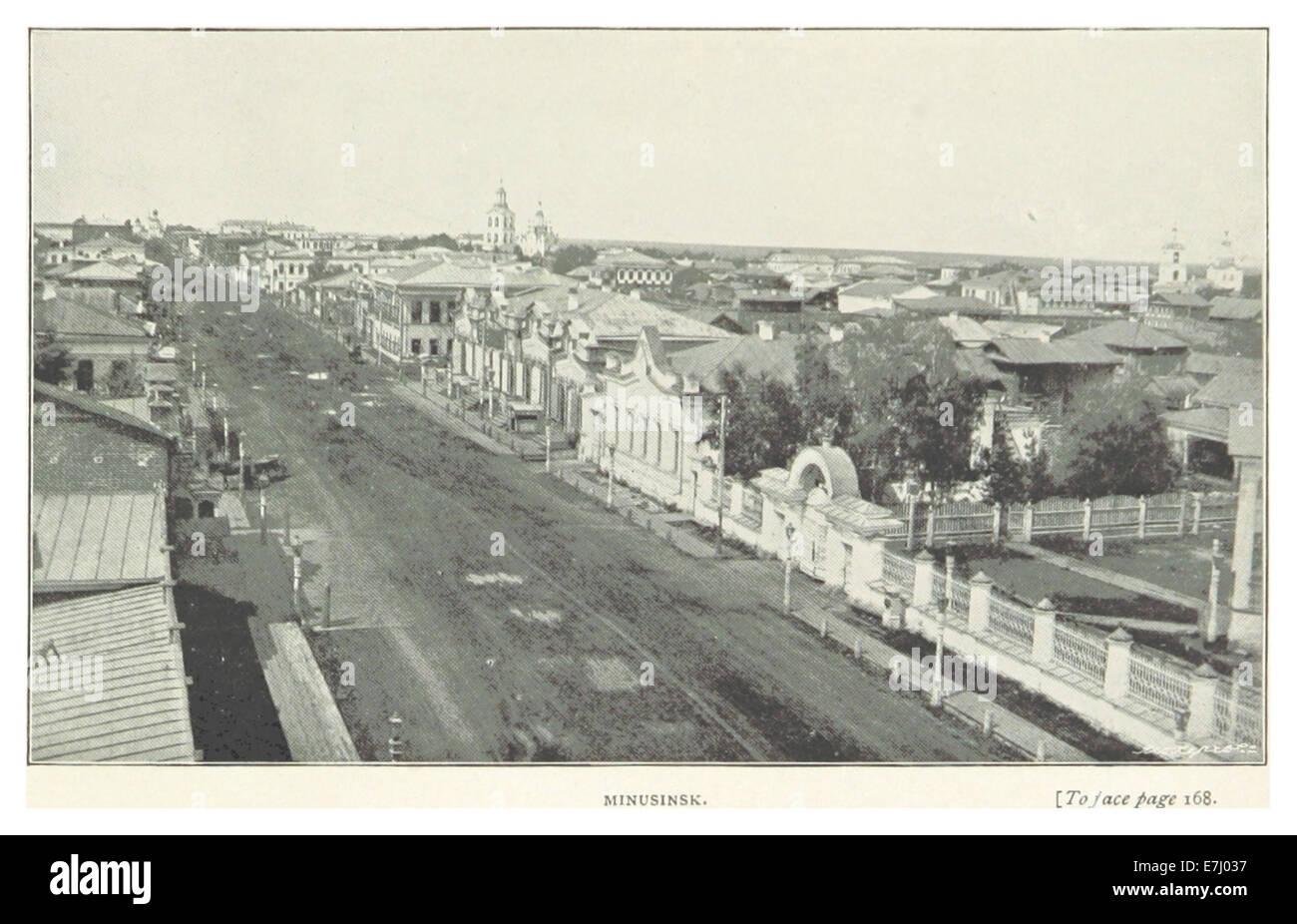 This 1897 map by Jefferson details the town of Minusinsk, located in ...