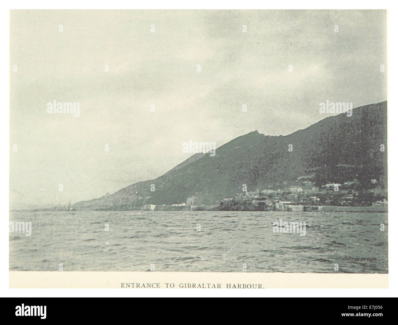 Vintage map of gibraltar Cut Out Stock Images & Pictures - Alamy