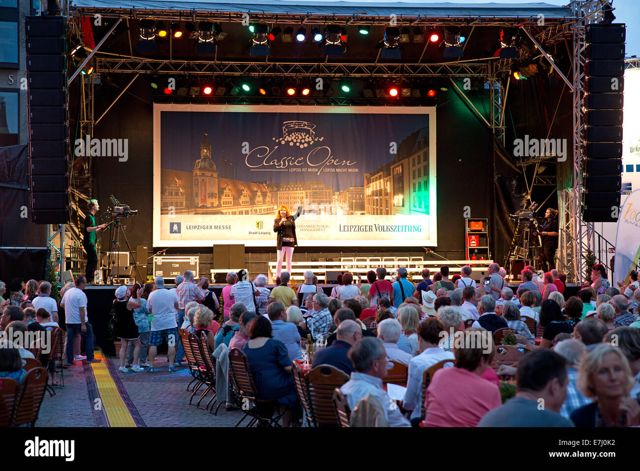 The Classic Open festival. in Market Square, Leipzig, Germany Stock ...