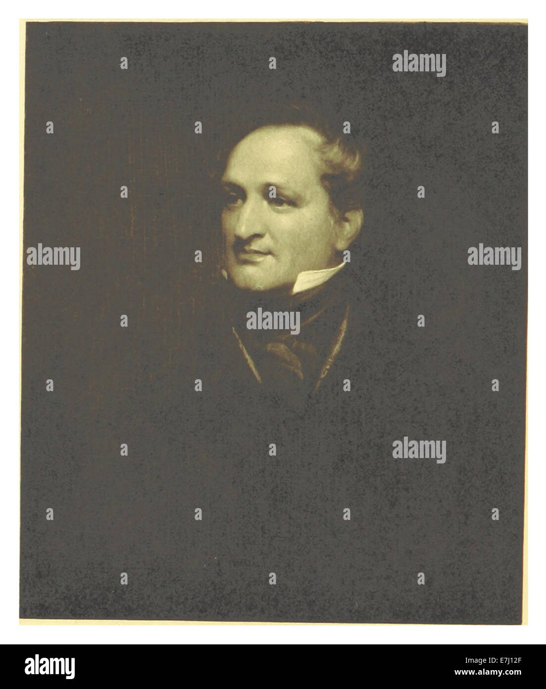 An illustration from Macaulay’s 1898 work, featuring a portrait of ...