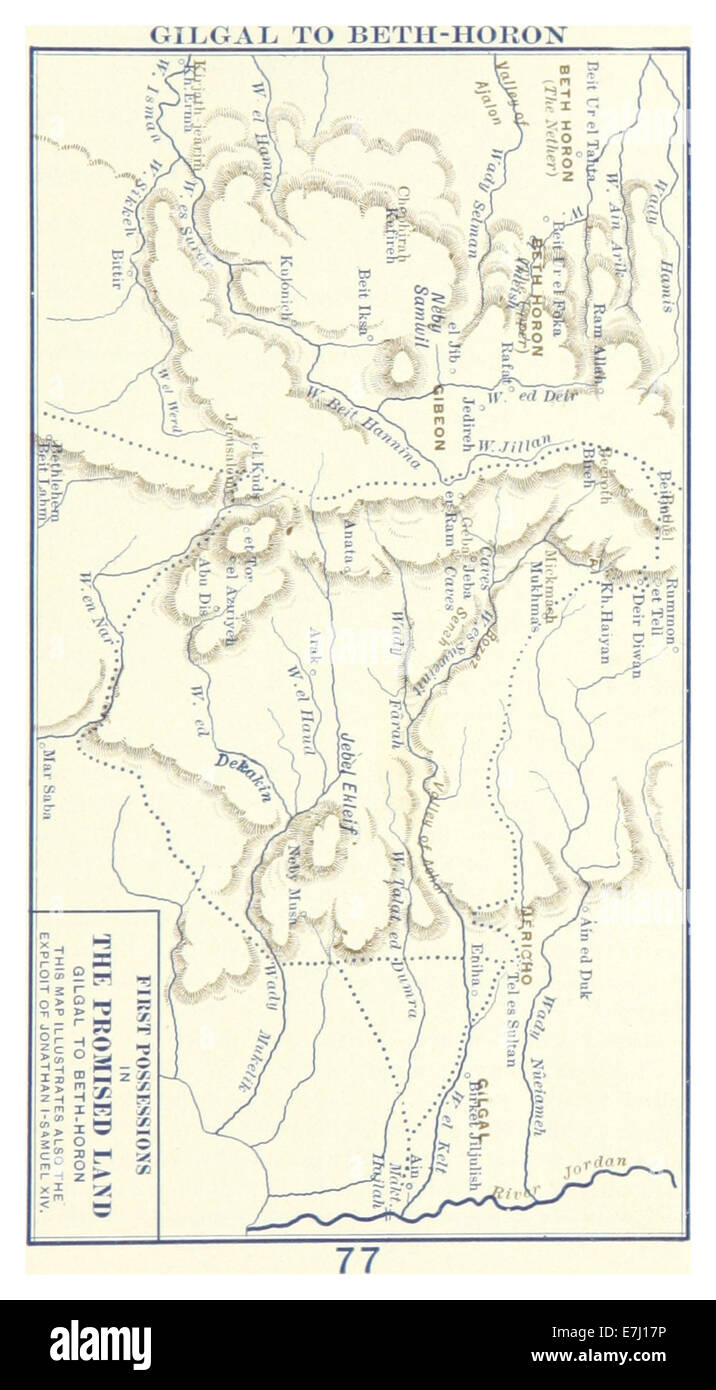 MACCOUN(1899) p071 GILGAL TO BETH-HORON Stock Photo - Alamy